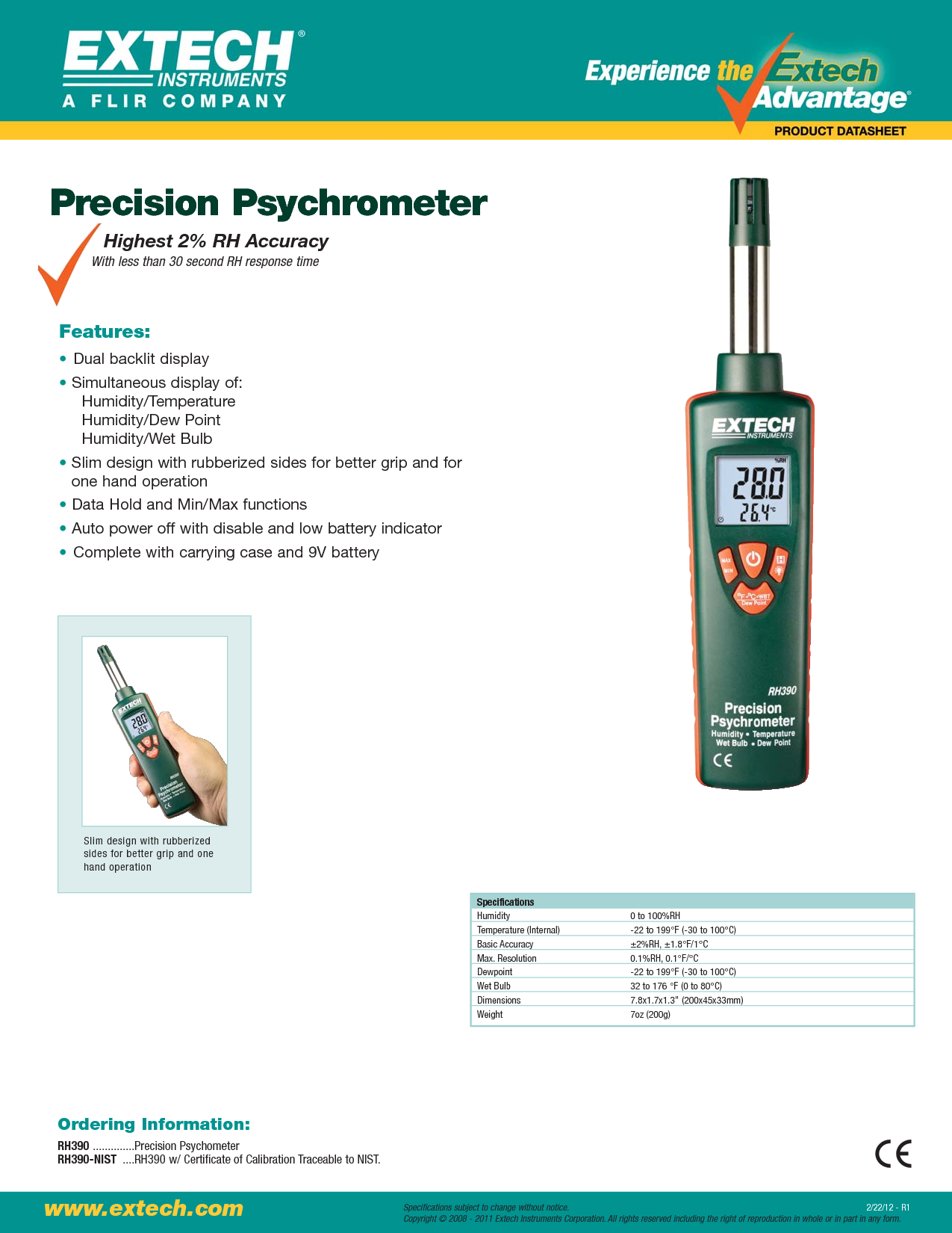 Psykrometer, precision - Metrologi.se